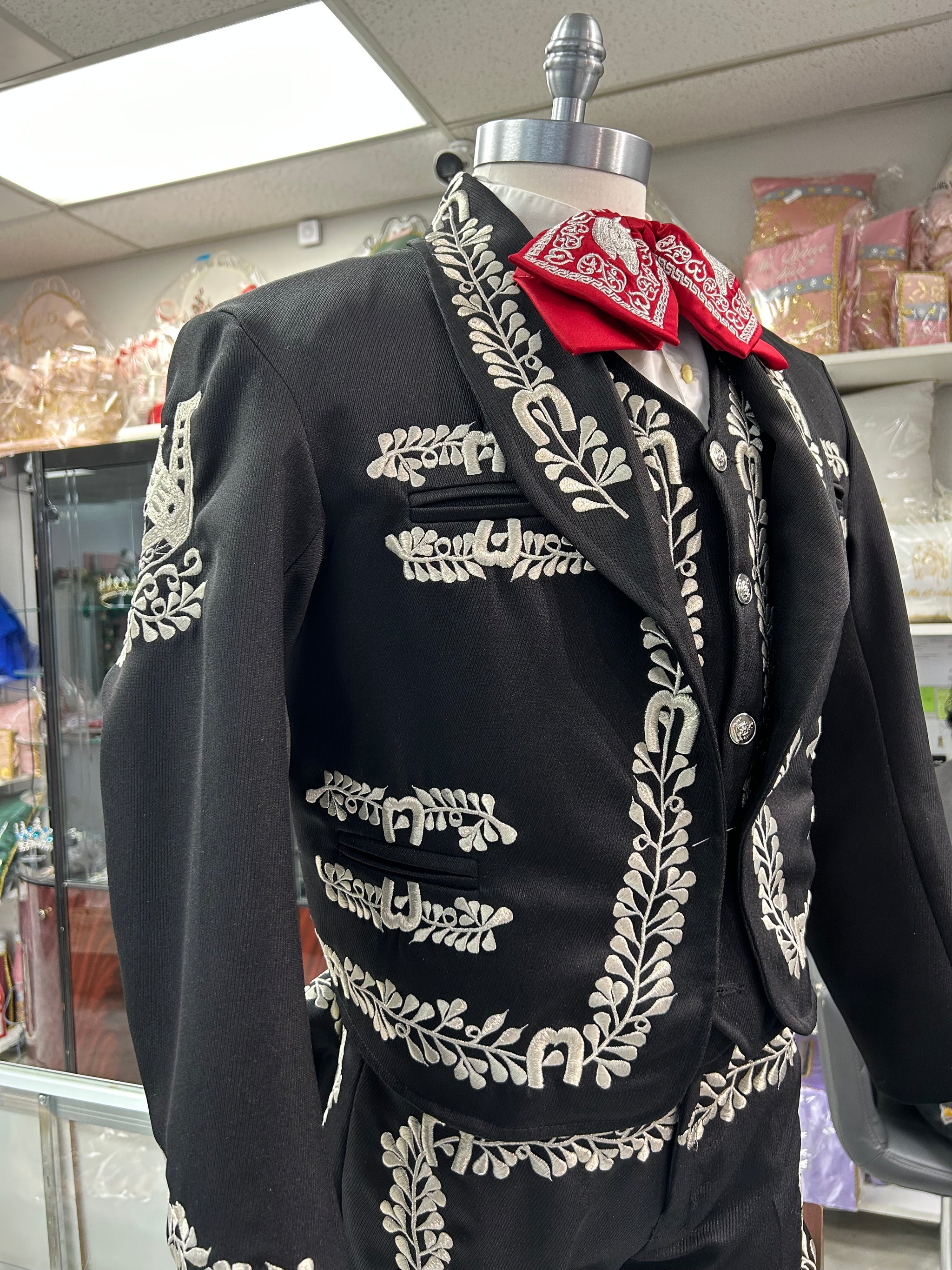 Charro Suit Classic Black/Silver – Boutique Moroleon
